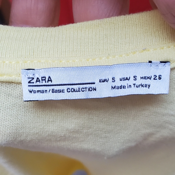Zara | Tops | Zara Yellow Top Small | Poshmark